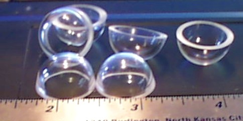 HEMISPHERES PLASTICS CLEAR ACRYLIC & LEXAN POLYCARBONATE HEMISPHERES FROM